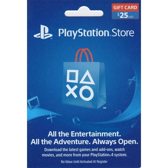 Psn $25 gift card store